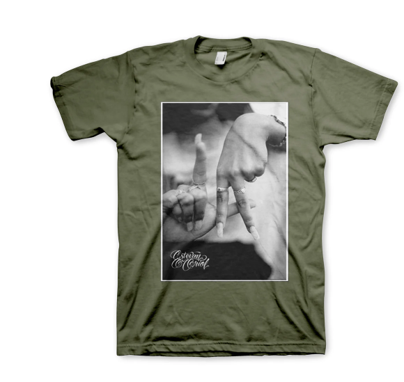 The Original LA Hands Men's Military Green Tee – estevanoriol